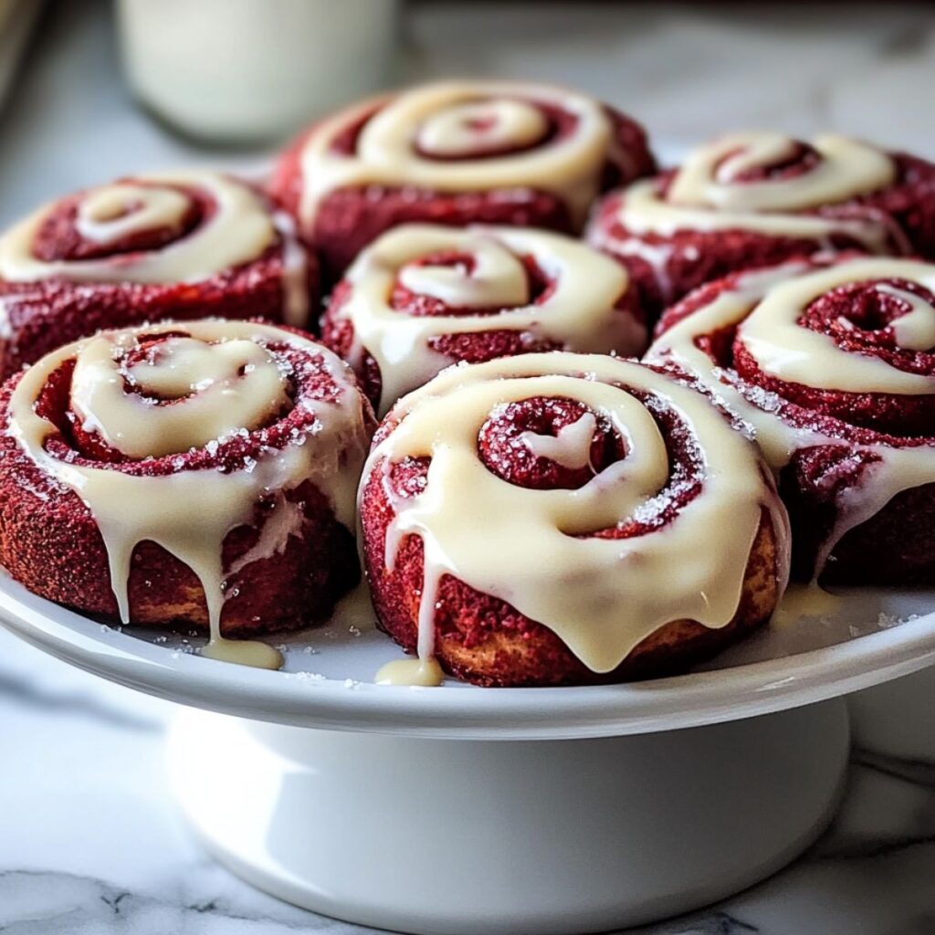 Red Velvet Cinnamon Rolls Recipe | Easy Homemade