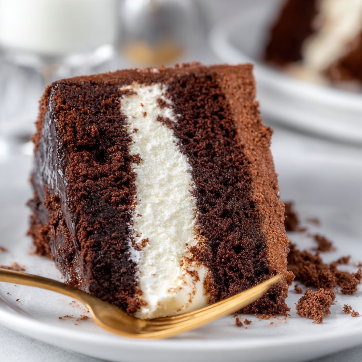 Best Tuxedo Cake: Dark Chocolate, White Mousse And Ganache
