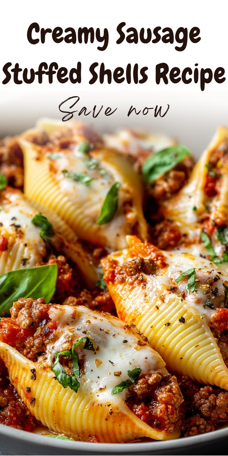 Sausage Stuffed Shells : Easy Family Dinner