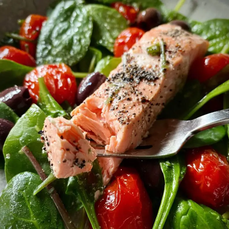 Easy Roasted Salmon and Green Beans with Salad Recipe