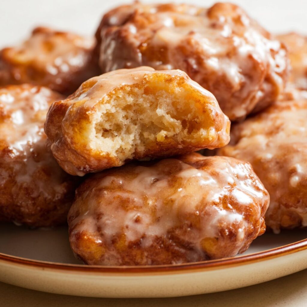 Apple Fritter Bites - Easy Mini Glazed Dessert Recipe