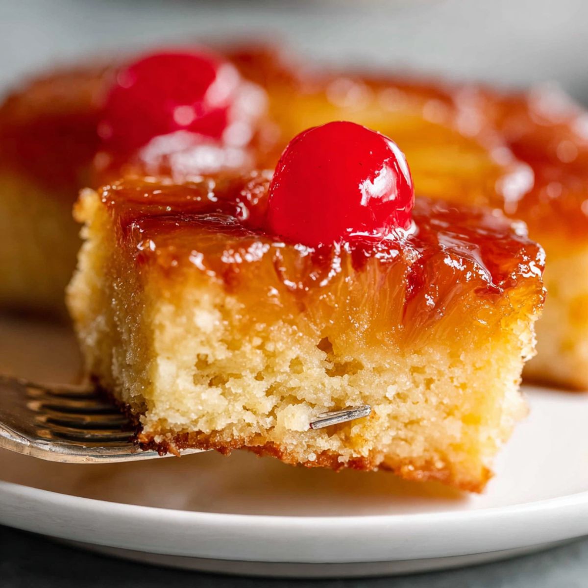 Best Pineapple Upside Down Cake with Caramel Topping