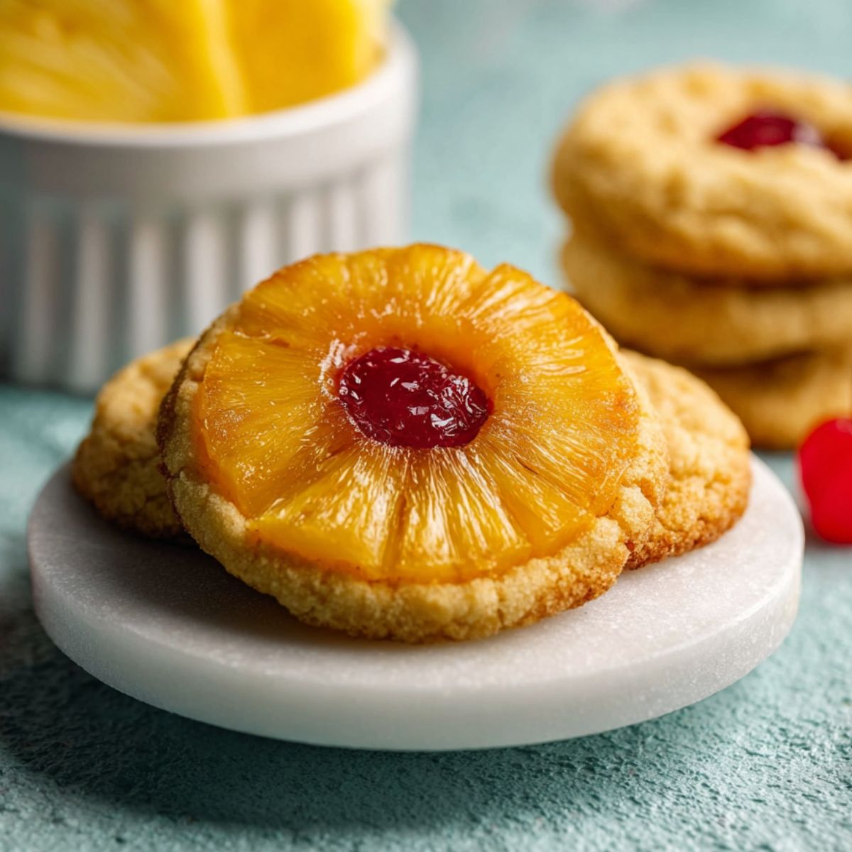 Pineapple Upside Down Cookies - Easy Tropical Treat