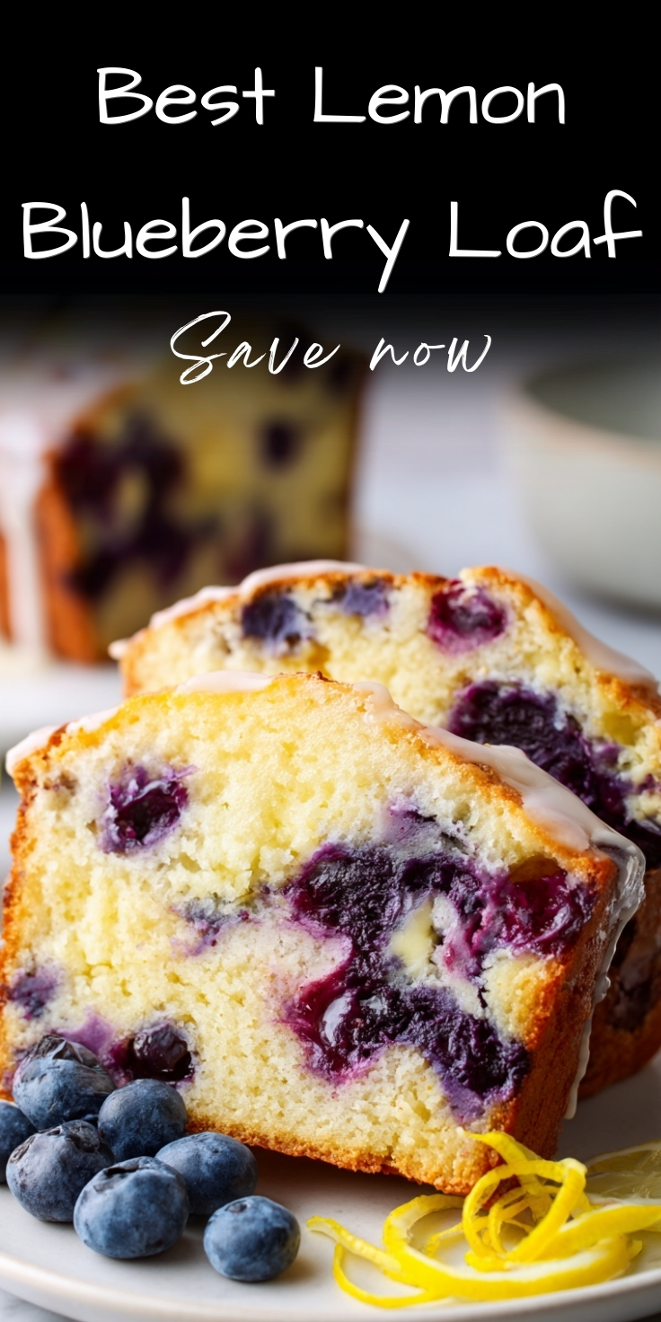 Lemon Blueberry Loaf - Moist Citrus Recipe with Glaze